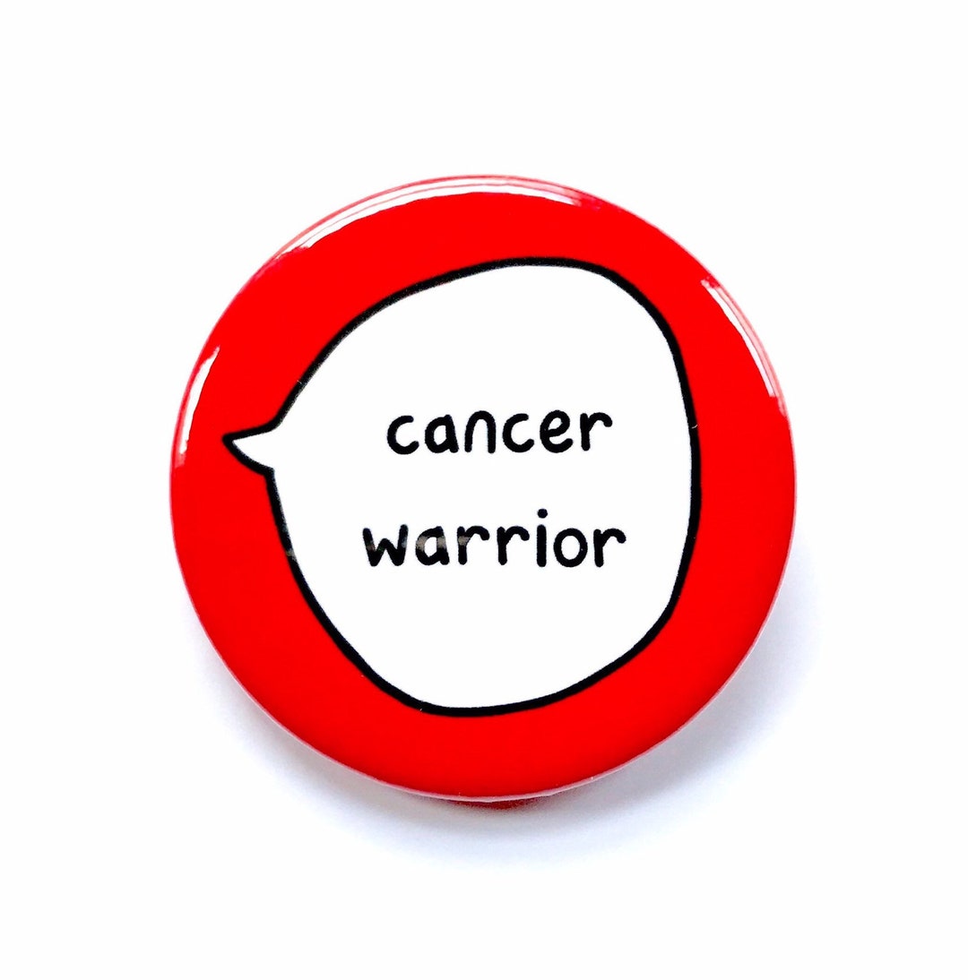 Cancer Warrior - Pin Badge Button - Disability Communication Awareness ...