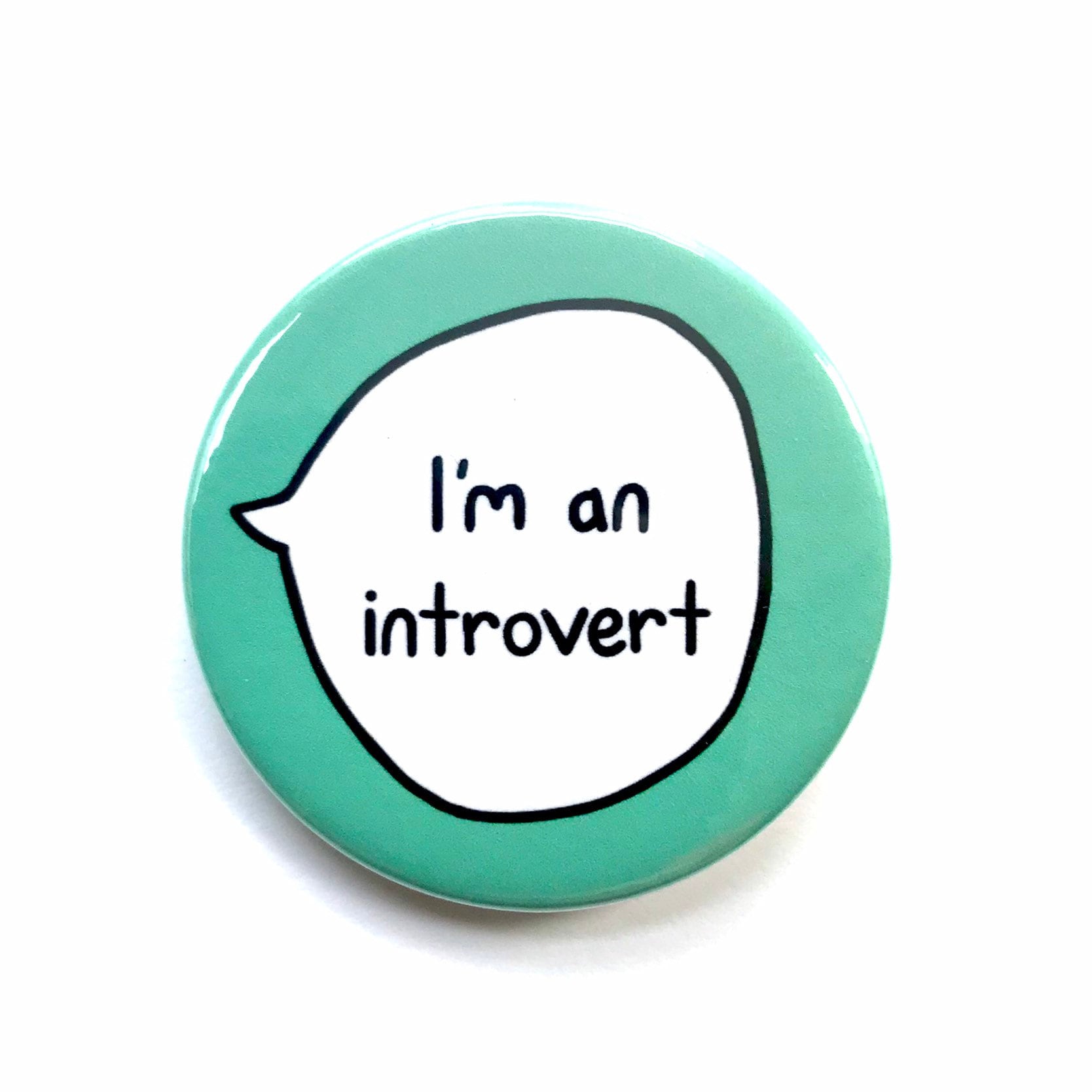 I'm an Introvert - Pin Badge Button - Conversation Starter ...
