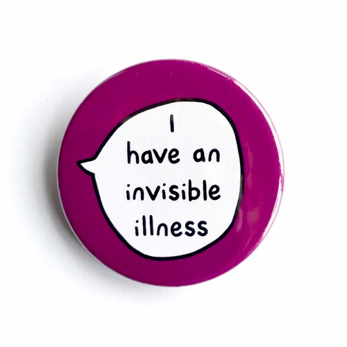 I Have a Hidden Disability Pin Badge Button - Etsy