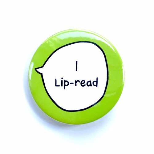 Large I Cant Lip Read Through Your Mask Deaf Hoh Pin - Etsy