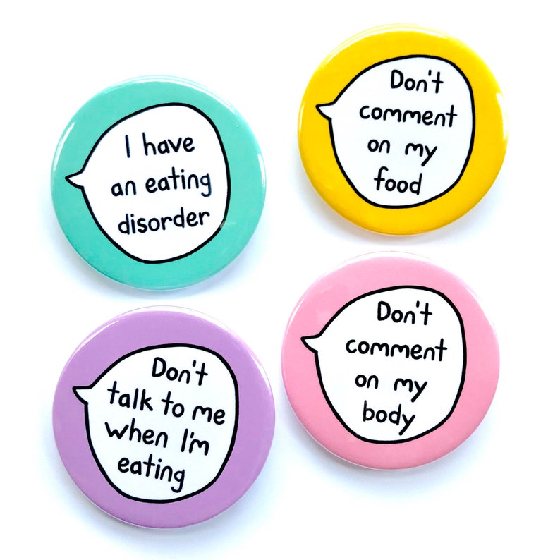 Don't Comment on My Body Pin Badge Button | Etsy