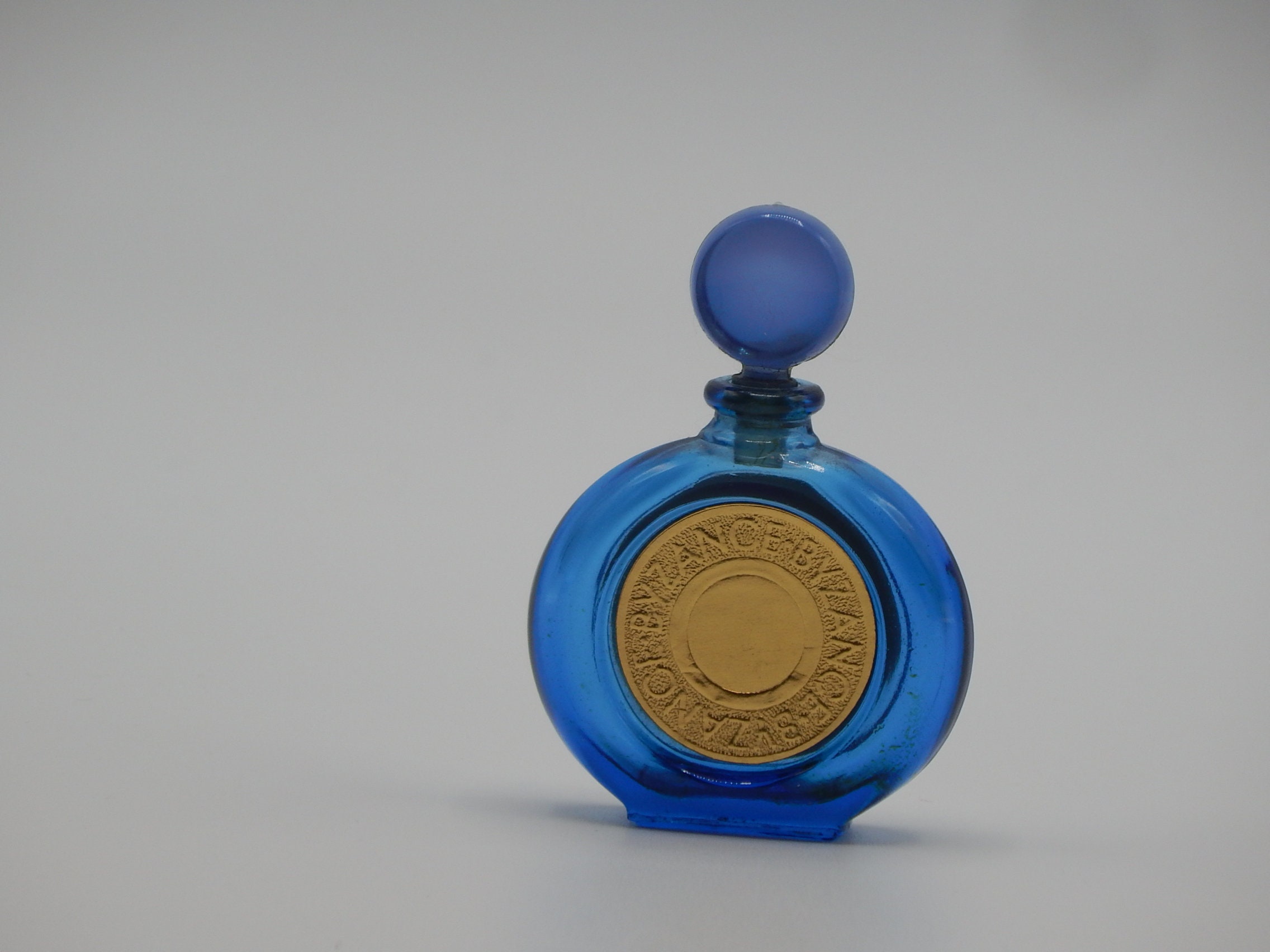 RARE Set of 3 Rochas Byzance Cobalt Blue Glass Perfume Bottles, Vintage ...