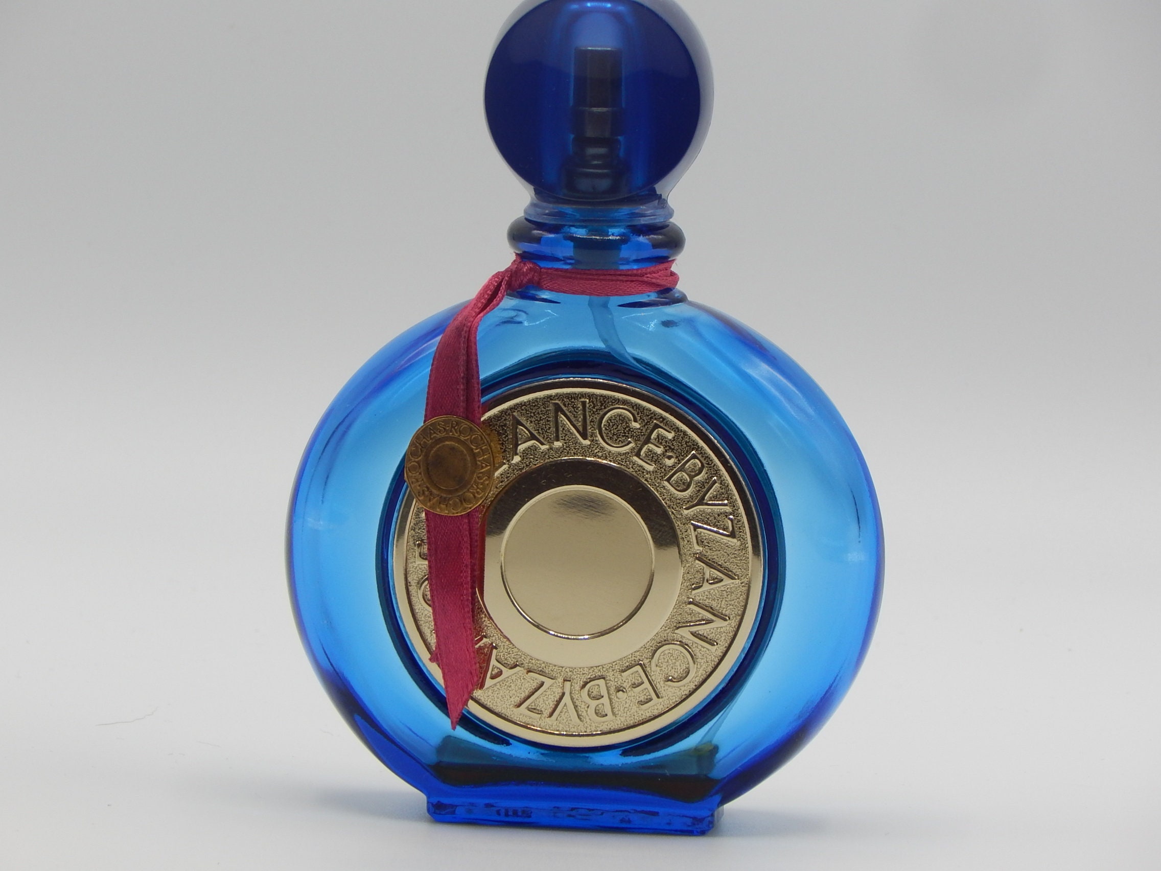 RARE Set of 3 Rochas Byzance Cobalt Blue Glass Perfume Bottles, Vintage ...