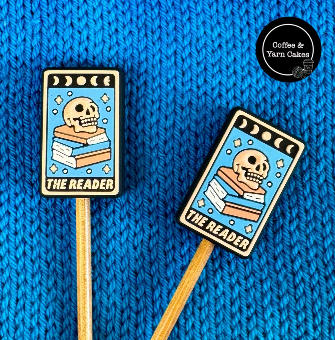 The Reader Tarot Card Stitch Stoppers Knitting Needle Point Protectors ...