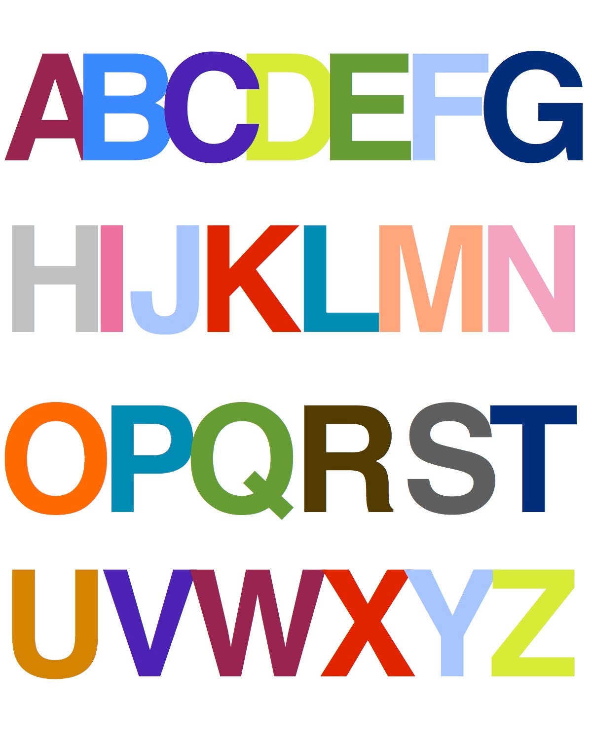 Alphabet Artwork - Etsy