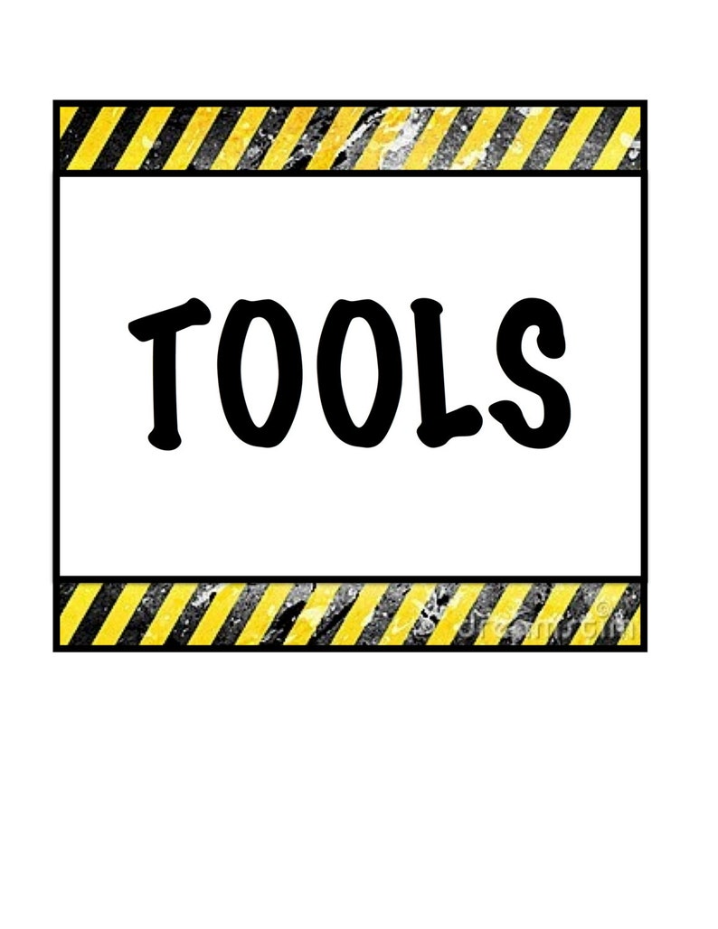 Construction Signs: Tools - Etsy