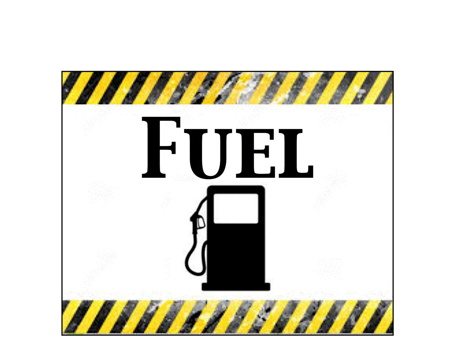 Construction Signs: Fuel and Dig In - Etsy