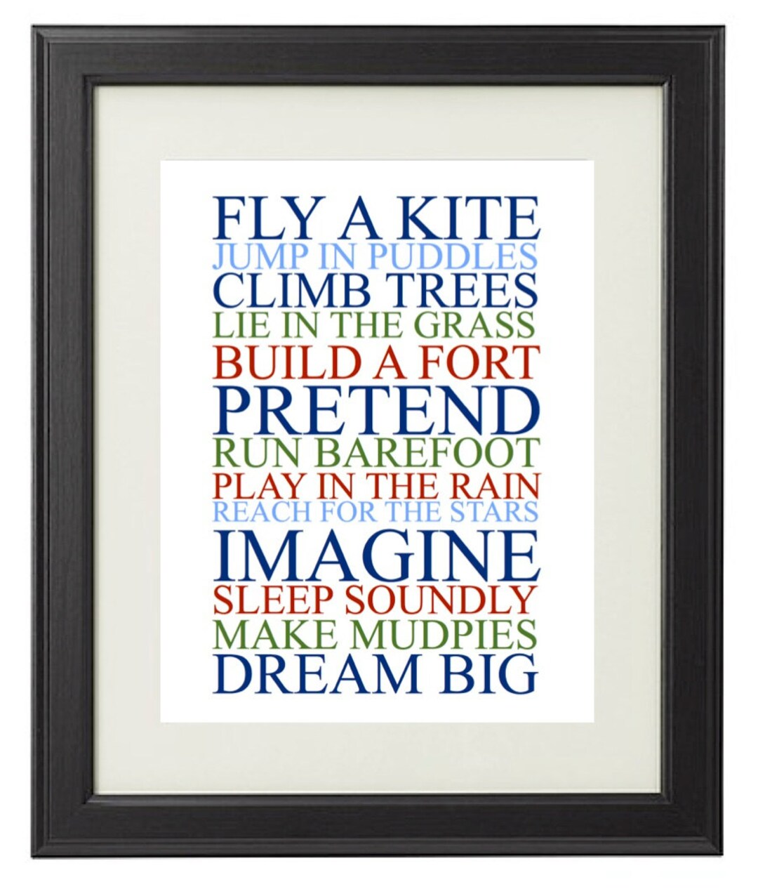 Be a Kid Artwork- BOY - Etsy