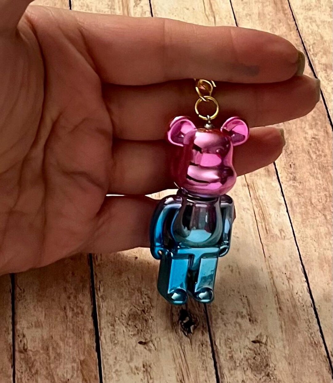 Ombré Bear Keychain, Teddy Keychain, Purse Charms, Bear Purse Charm ...