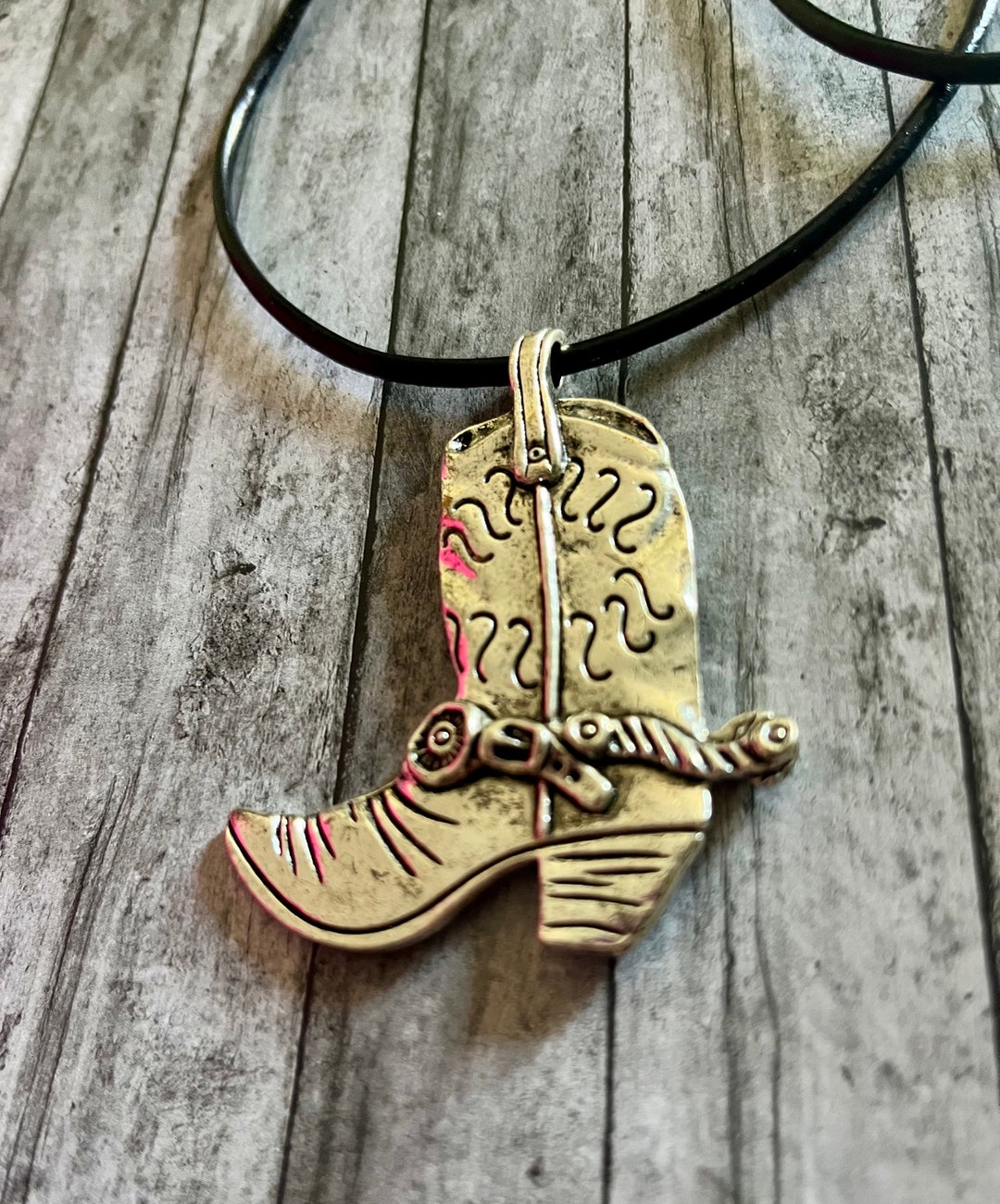 Cowboy Boot, Large Cowboy Boot Necklace, Gifts, Women's Jewelry ...