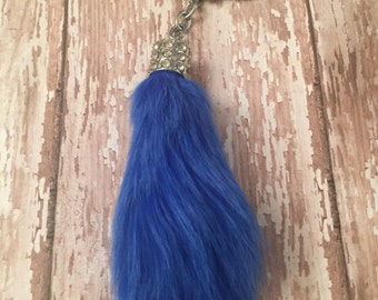 Blue fox tail | Etsy