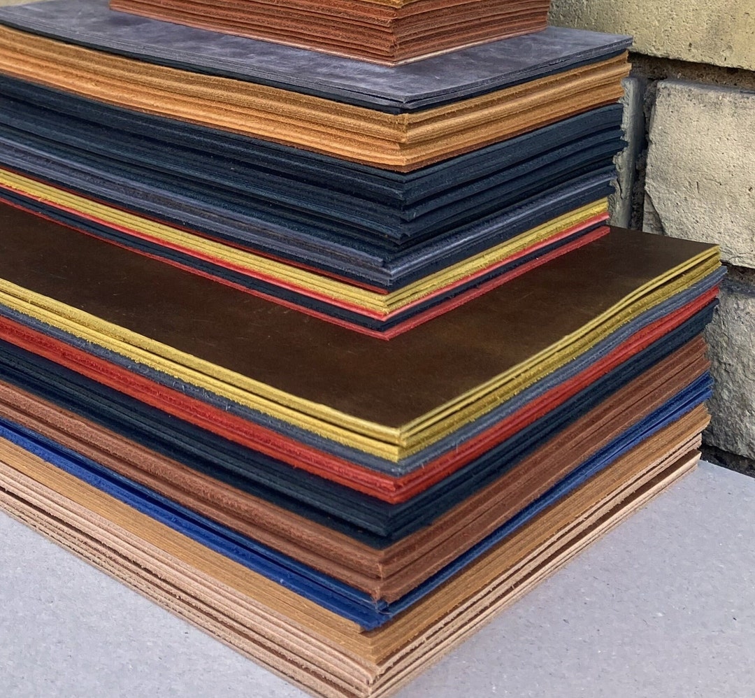 Crazy Horse Leather Sheets, Pre Cut DIY Craft Panels (1.8-2.0mm / 5 Oz ...