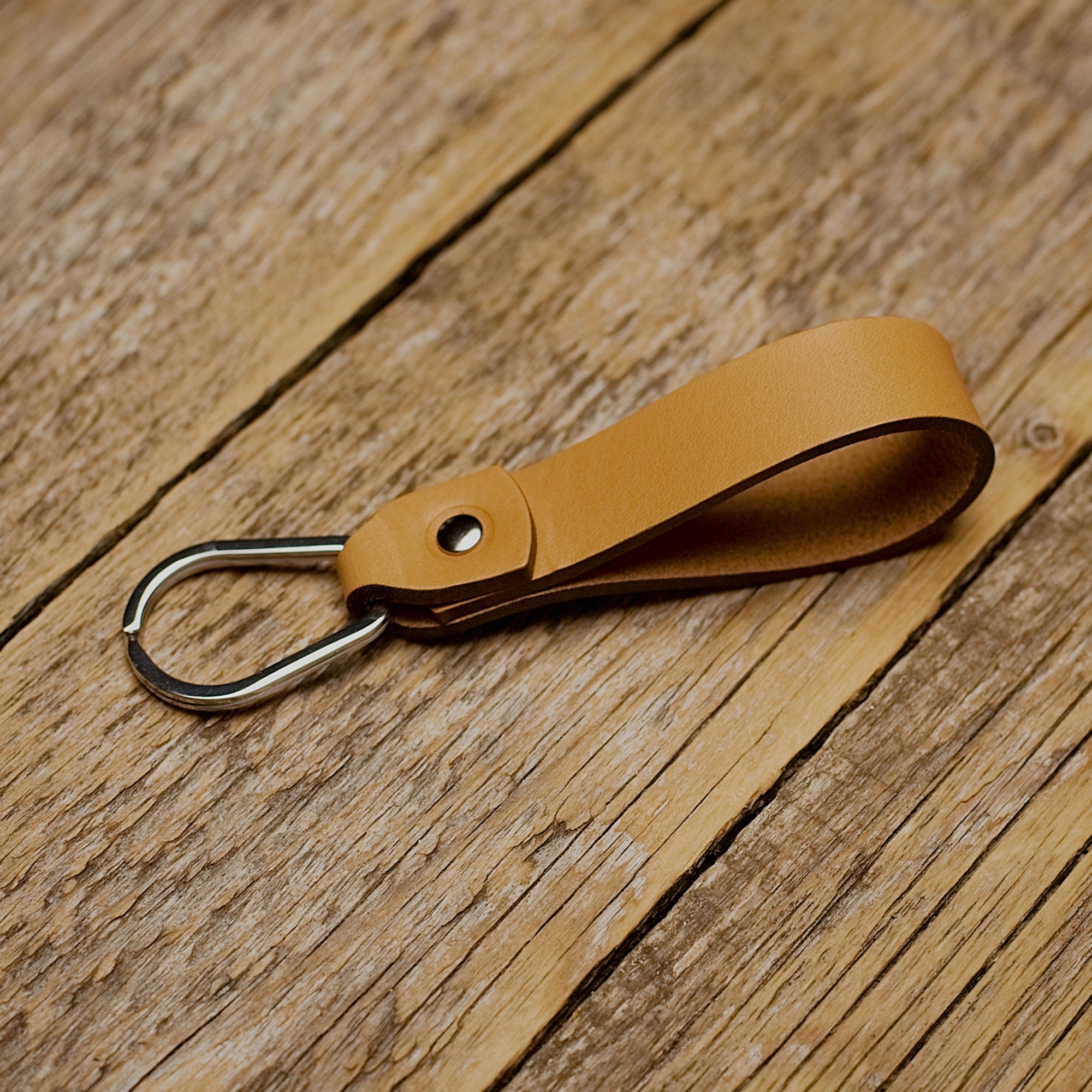 Personalized Leather Key Fob, Gift, Custom Drop Shape Ring, Key Chain ...