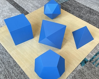 Tetrahedron 3D Model-papercraft Template-home Décor Ideas-platonic ...