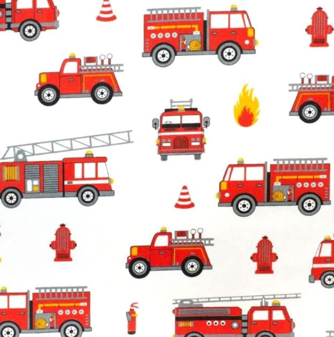100% Cotton Firefighter Fabric 49x80cm - Etsy