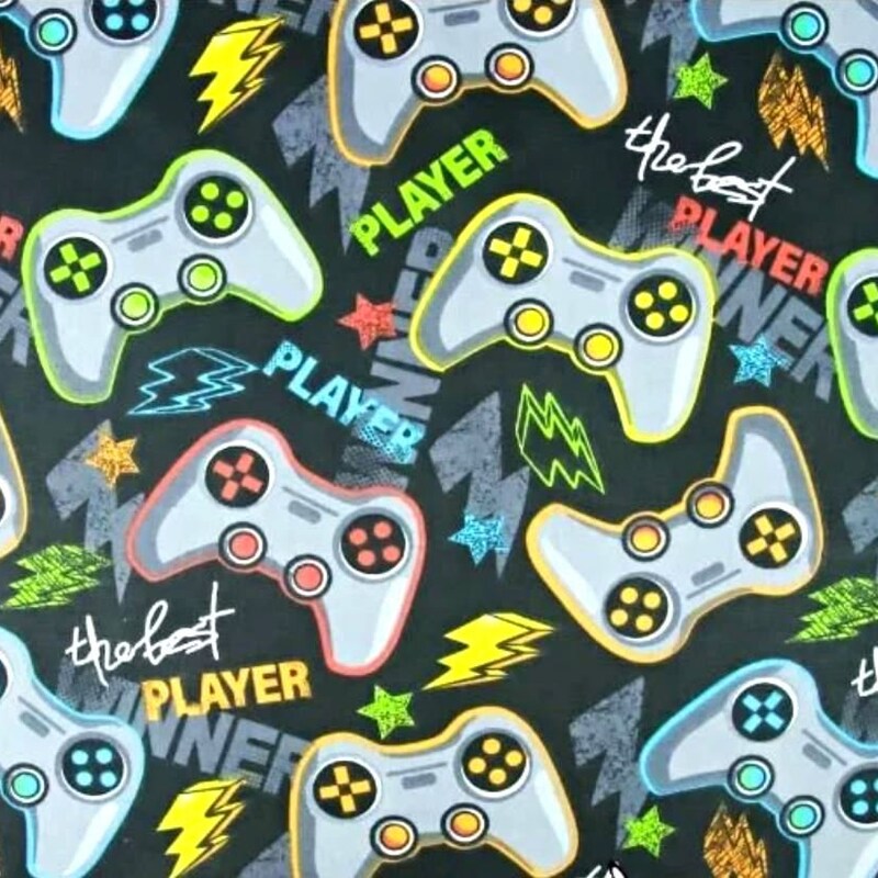 Game on Fabric - Etsy