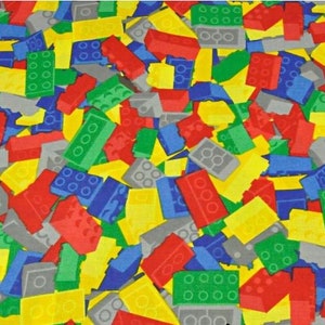 Lego Cotton Fabric 50x80cm - Etsy
