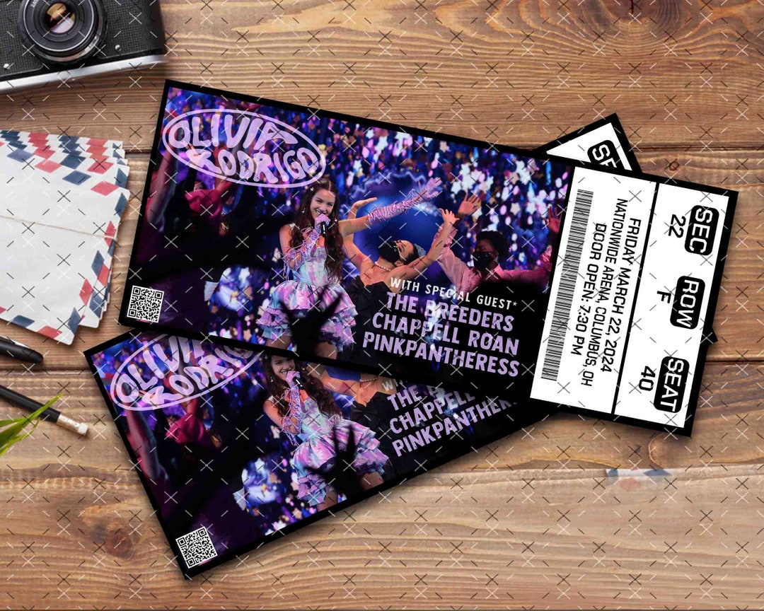 Custom Printable Olivia Rodrigo Ticket Guts World Tour 2024 Music ...