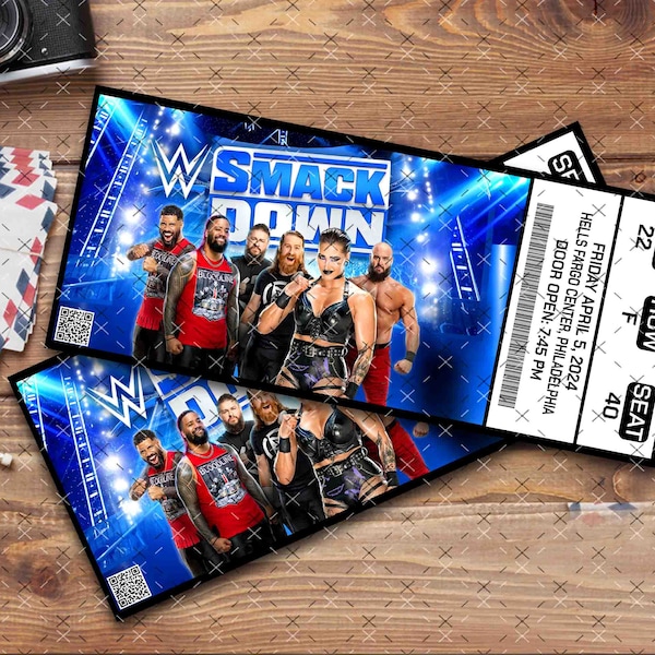 Wwe Smackdown Ticket - Etsy