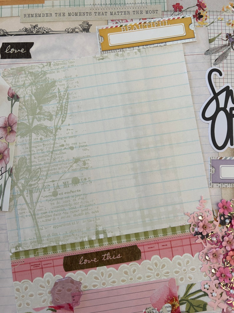 12 X 12 Scrapbook Layout - Scrapbook Page Smile Often - Etsy