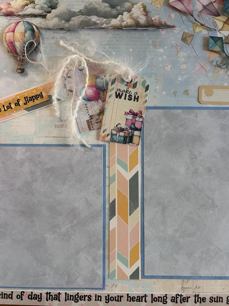 Birthday 12x12 Scrapbook Layout, Scrapbook Page - A Whole Lot of Happy ...