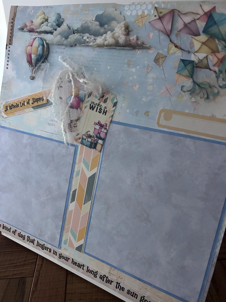 Birthday 12x12 Scrapbook Layout, Scrapbook Page - A Whole Lot of Happy ...