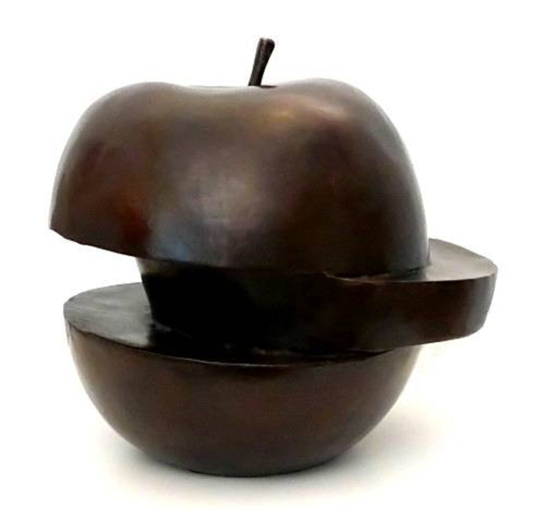 Hommage to Dalí and Magritte Bronze Sculpture the Apple Limited Edition ...