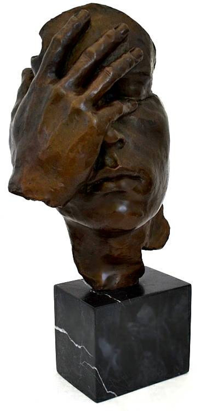 The Memory Thinking II Hommage to Dalì Bronze Sculpture Mask - Etsy