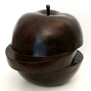 Hommage to Dalí and Magritte Bronze Sculpture the Apple Limited Edition ...