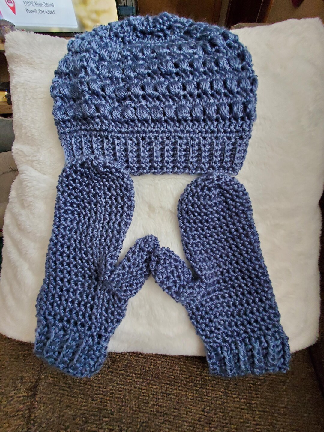 Adult Hat and Mittens Set - Etsy