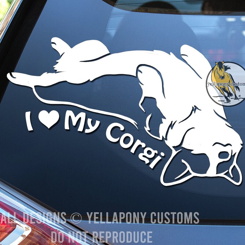Corgi Decal - Etsy