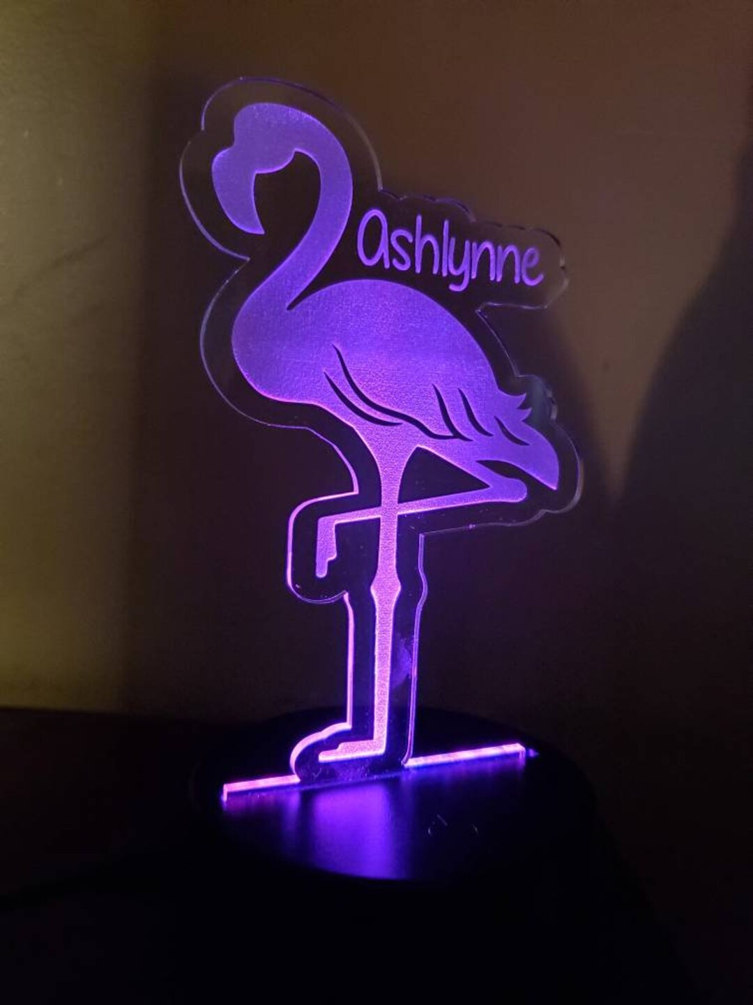 Personalized Flamingo Night Light, Color Changing Night Light for ...