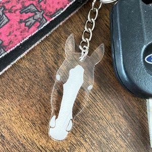 The ORIGINAL Horse Facial Marking Keepsake Keychain or Earrings, Custom ...