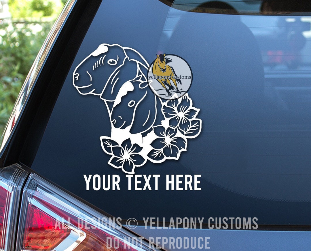 Boer Goat Decal | High Quality Vinyl Window Decal for Goat Lover | Boer ...