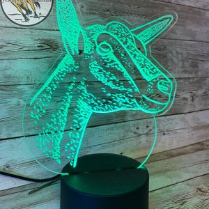 Custom Alpine Dairy Goat LED Light Remote Control Color Changing Night ...