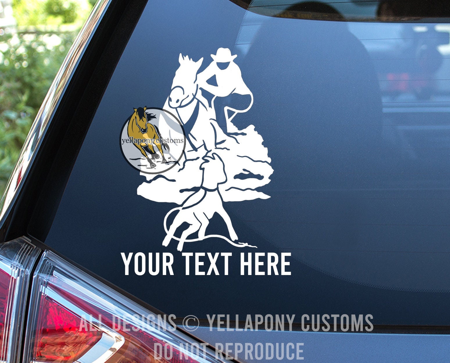 Goat Tying Silhouette