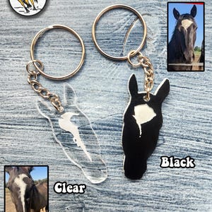 The ORIGINAL Horse Facial Marking Keepsake Keychain or Earrings, Custom ...