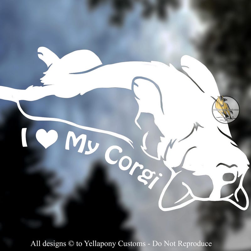 Corgi Decal - Etsy