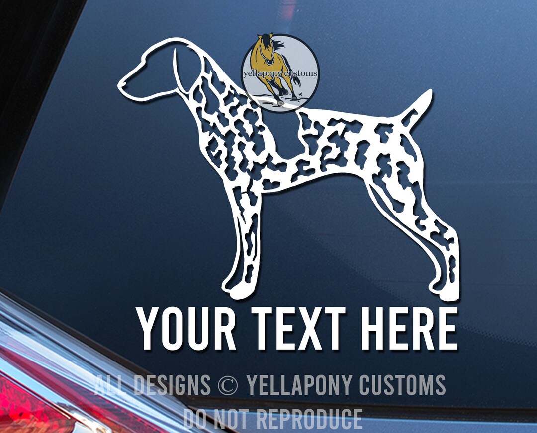 German Shorthair Pointer Custom Dog Decal for Dog Lover, Hunting Dog ...