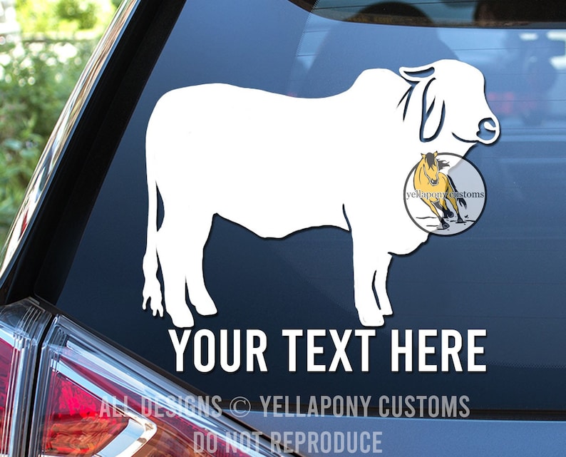 Brahma Cow Decal High Quality Unique Window Sticker for Cow - Etsy