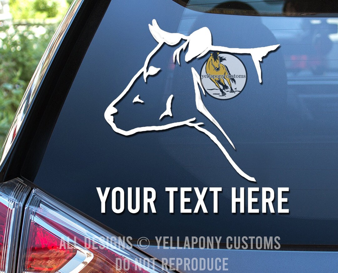 Custom Cow Decal | High Quality Unique Window Sticker for Cow Lover ...