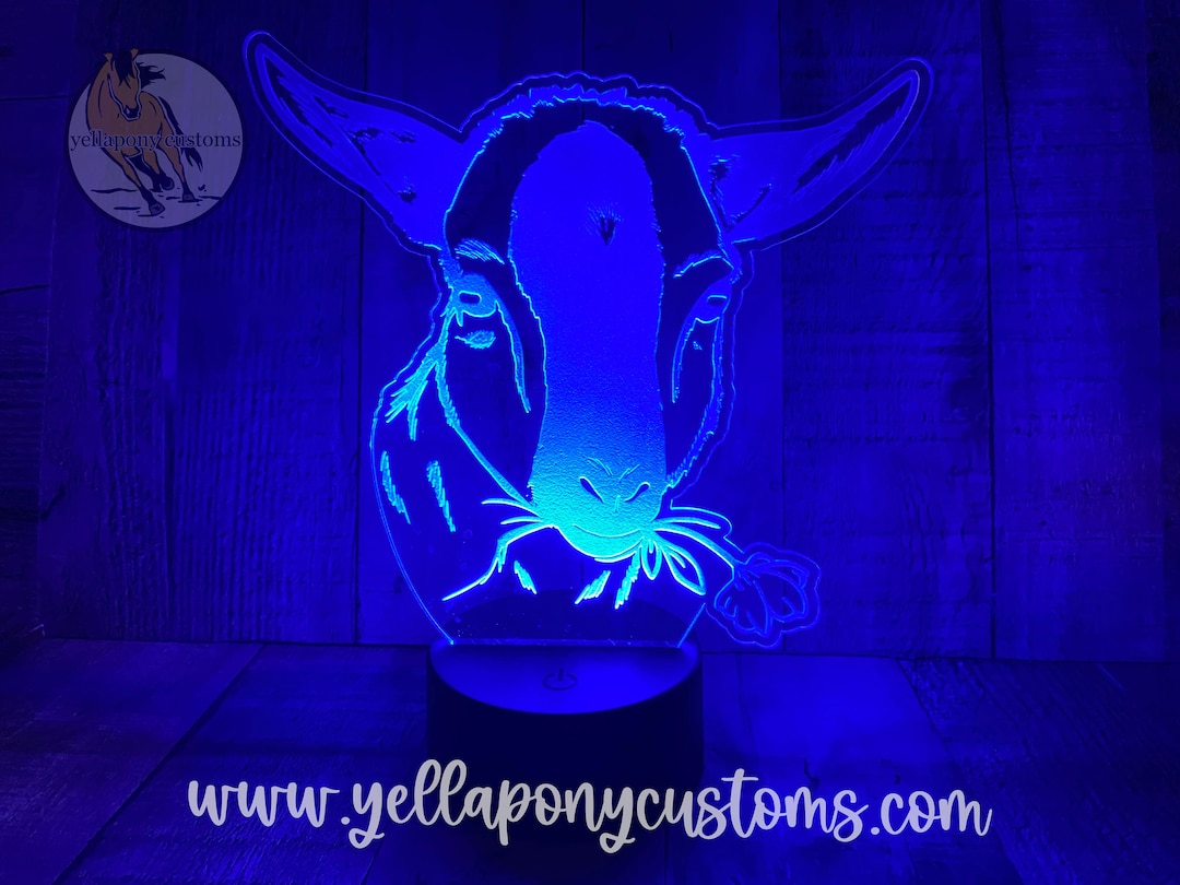 Nigerian Dwarf Dairy Goat LED Light | Remote Control | Color Changing ...
