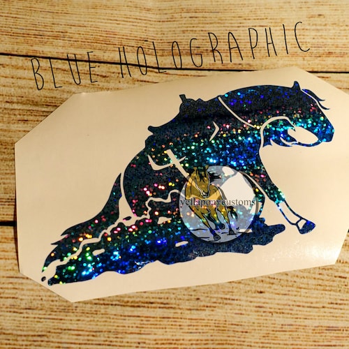 Reining Horse Vinyl Decal for Car Windows Western Horse - Etsy