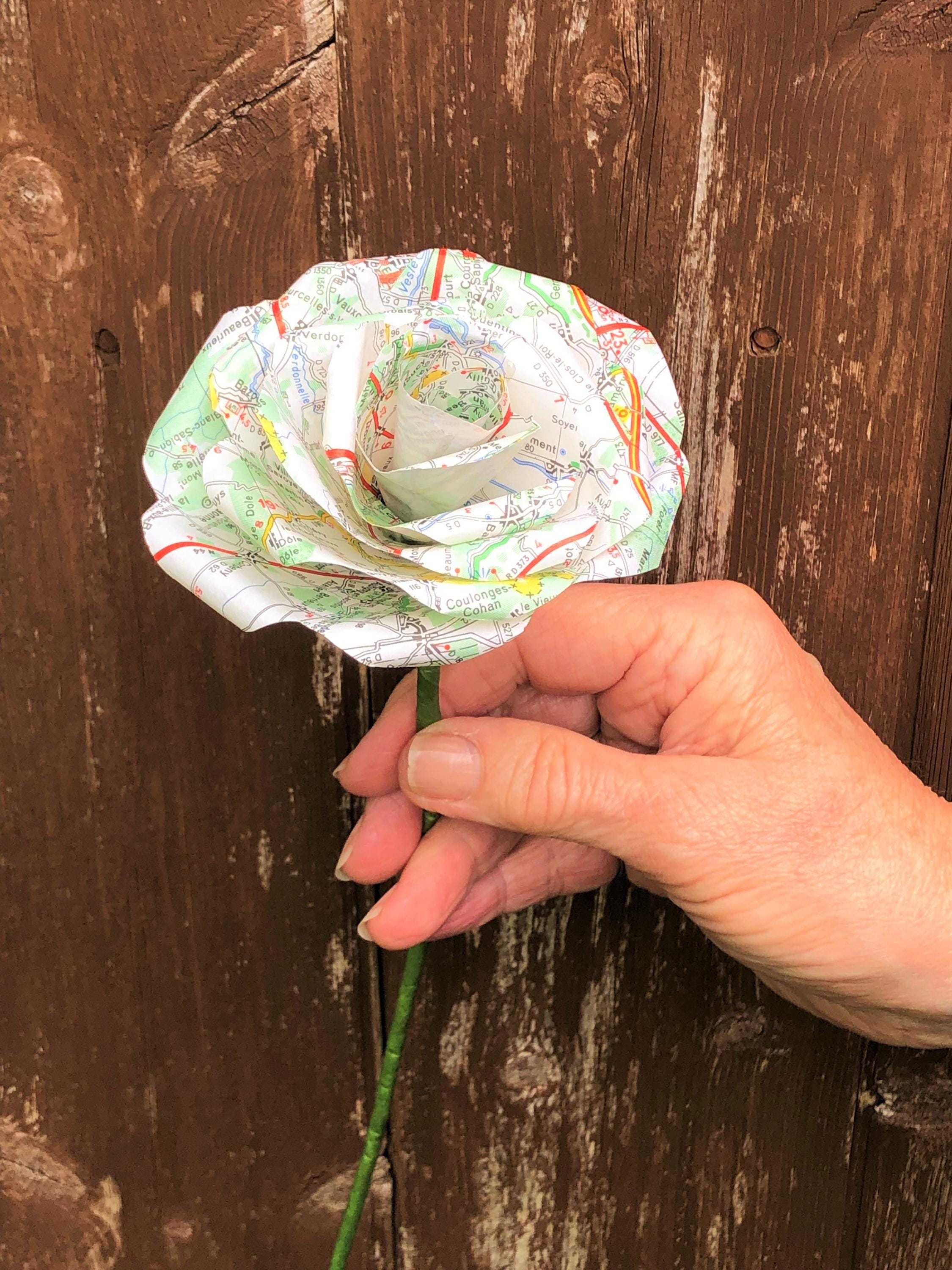DIY Origami Flower Kit , Craft Kit , Origami , Upcycling , Paper Flower ...