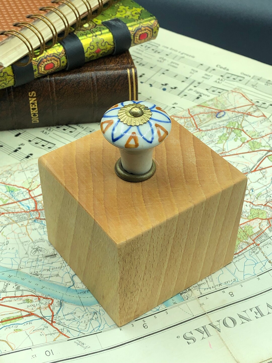 Beech Wood Paperweight Upcycled - Etsy