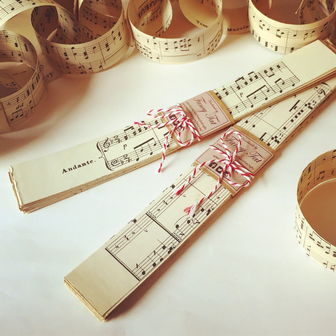 Vintage Music Paper Chain Kit 3 Meters DIY - Etsy UK