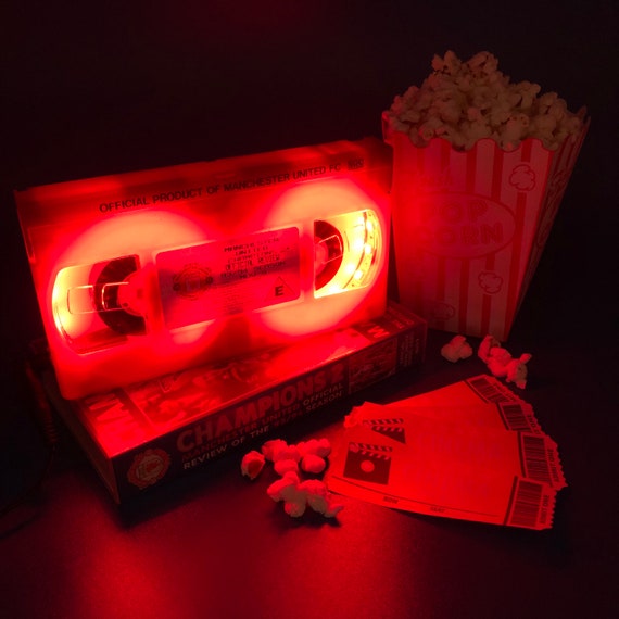 Retro VHS Cassette Table Light 'champions 2 Manchester - Etsy UK