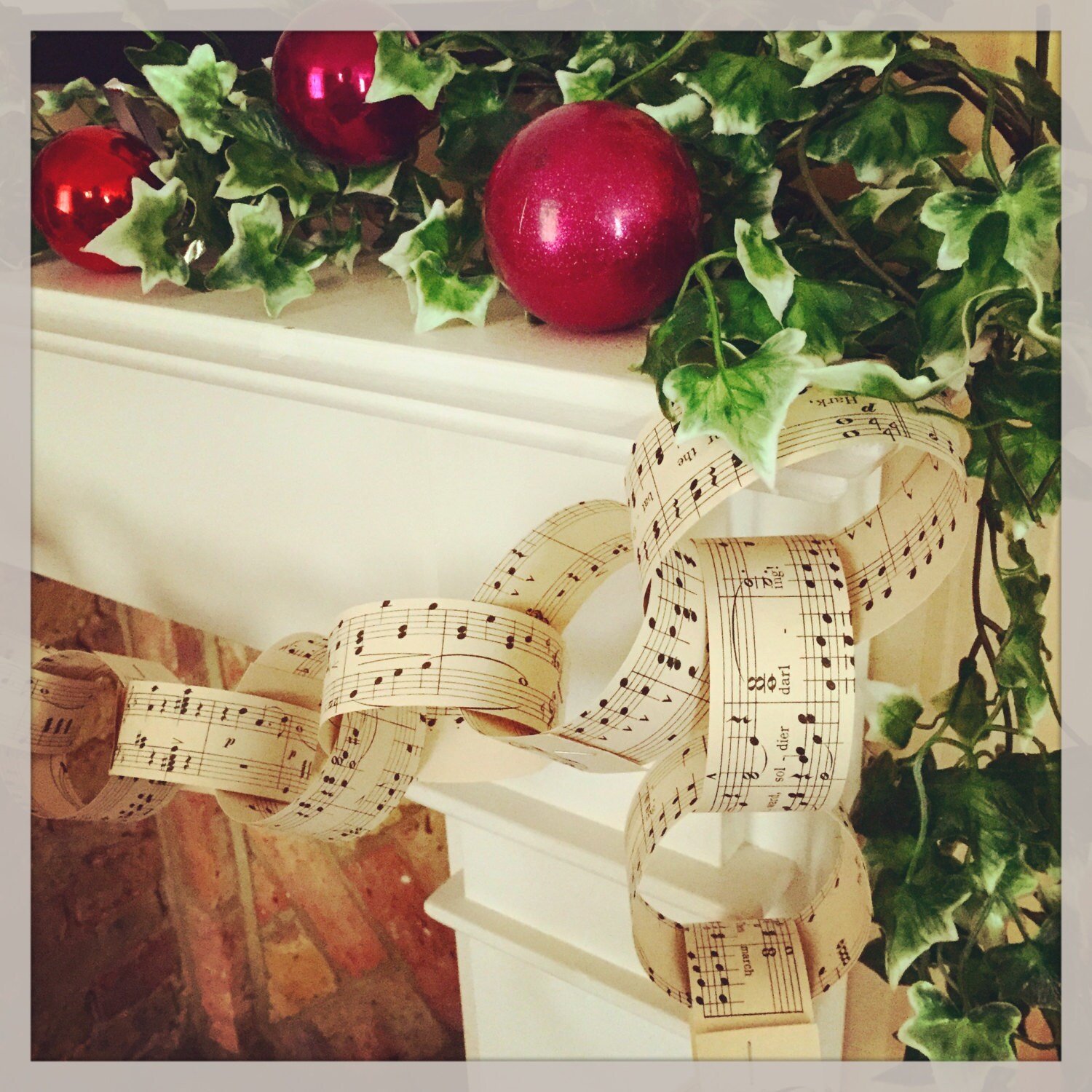 Vintage Music Paper Chain Kit 3 Meters DIY - Etsy UK