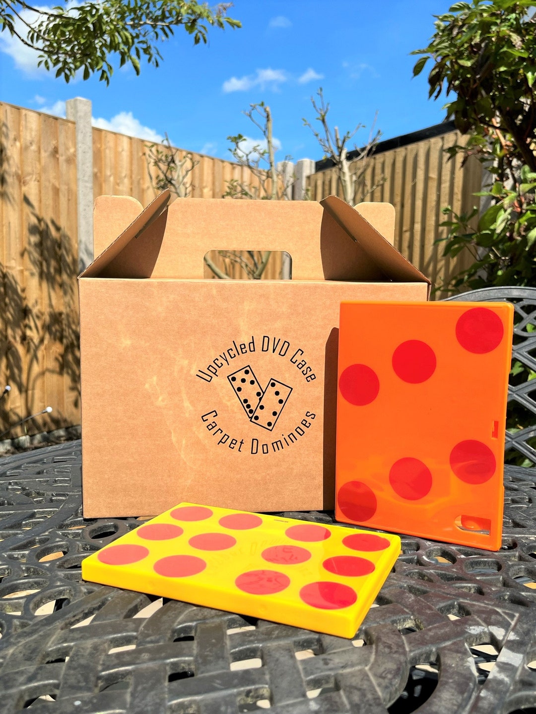 Giant Dominoes, Upcycled DVD Case Outdoor/indoor Carpet Dominoes ...