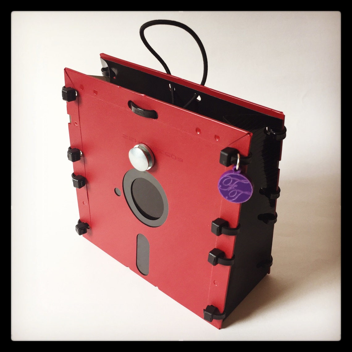 5 1/4 Inch - Rare Red Floppy Disk Clutch Bag ( Limited Edition ) - Etsy UK